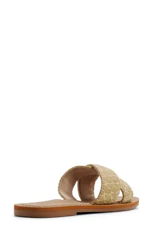 Roxy Andreya Raffia Slide Sandal - Open Natural