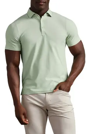 RHONE Regatta Piqué Performance Polo - Cool Mint