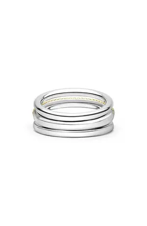 Lagos Caviar Lux Pavé Diamond Ring