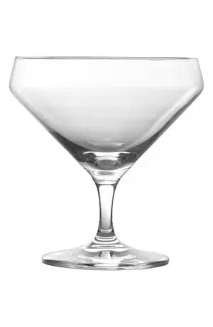SCHOTT ZWIESEL Set Of 2 Pure Short Stem Martini Glasses - Clear
