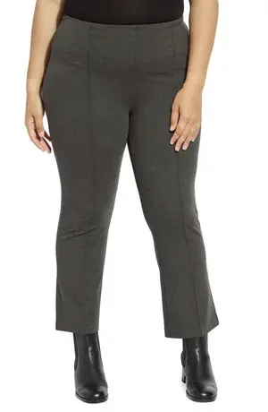 Lyssé Stretch Ponte Ankle Pants - Charcoal