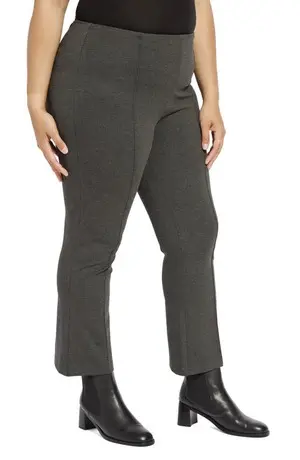 Lyssé Stretch Ponte Ankle Pants - Charcoal