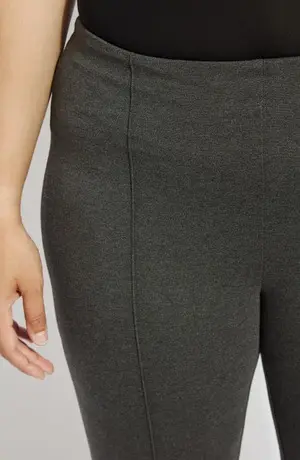 Lyssé Stretch Ponte Ankle Pants - Charcoal