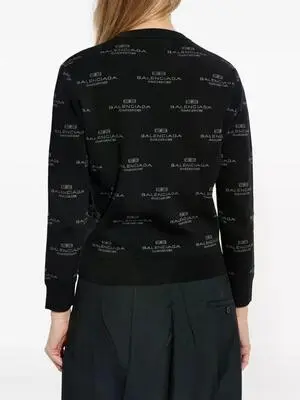 Balenciaga All-over Logo-print Jumper