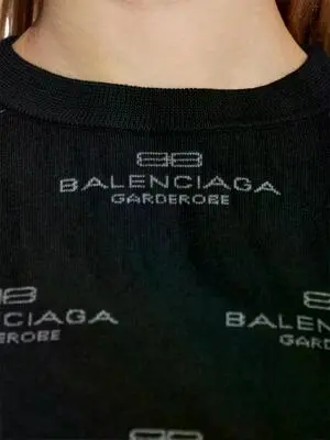 Balenciaga All-over Logo-print Jumper