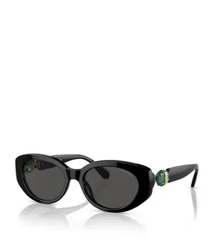 SWAROVSKI Acetate Sunglasses - Black