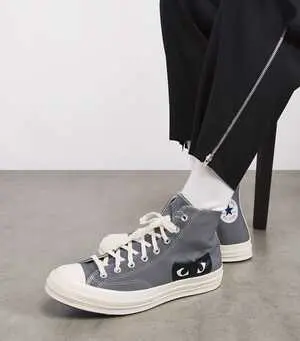 Play Comme Des Garcon X Converse Chuck 70 High Top Sneakers