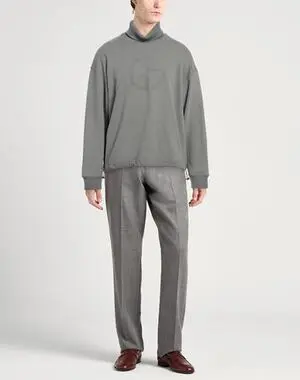 Giorgio Armani Cotton Blend Sweatshirt With Embroidered Logo