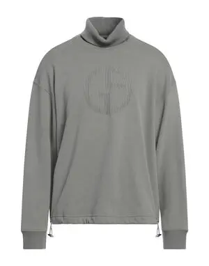 Giorgio Armani Cotton Blend Sweatshirt With Embroidered Logo