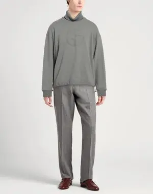 Giorgio Armani Cotton Blend Sweatshirt With Embroidered Logo