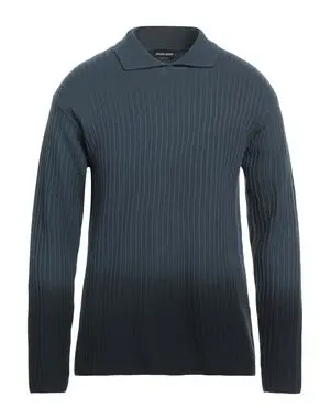 Giorgio Armani Virgin Wool Tie-dyed Sweater - Blue