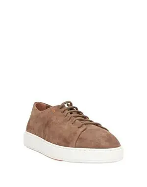 Santoni Leather Low-top Sneakers - Brown