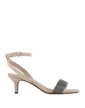 Two Tone Ankle Strap Sandals For Women