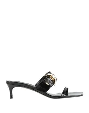 By Far Patent Leather Stiletto Sandals With Buckle Detail