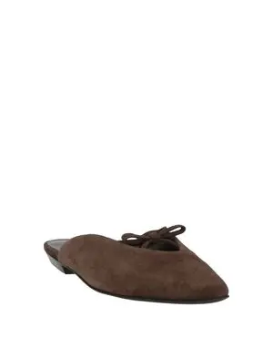 By Far Leather Mules - Brown