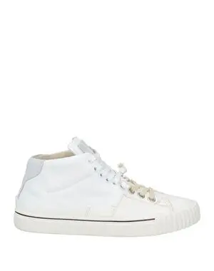 MAISON MARGIELA Leather And Textile High-top Sneakers - White