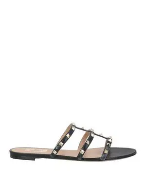 Rockstud Limit Nappa Flat Sandals For Women