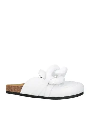 JW Anderson Leather Clogs - White