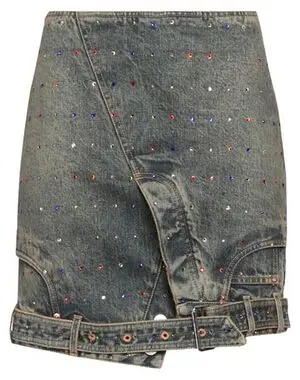 Martine Rose Mini Denim Skirt - Blue