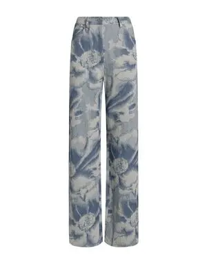 MSGM Camouflage-print Wide-leg Pants - Blue