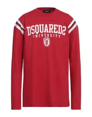 Dsquared2 Man T-shirt White Size Xl Cotton, Polyester Red