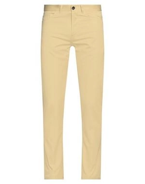 Isaia Twill Cotton Pants - Mustard
