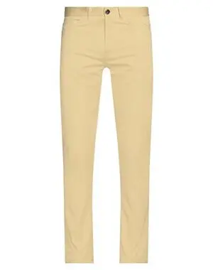 Isaia Twill Cotton Pants - Yellow