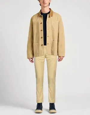 Isaia Twill Cotton Pants - Yellow