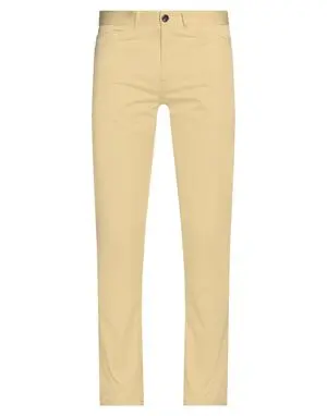 Isaia Twill Cotton Pants - Yellow