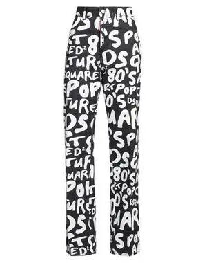 Dsquared2 Straight Leg High Waisted Jeans With All-over Print