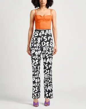 Dsquared2 Straight Leg High Waisted Jeans With All-over Print