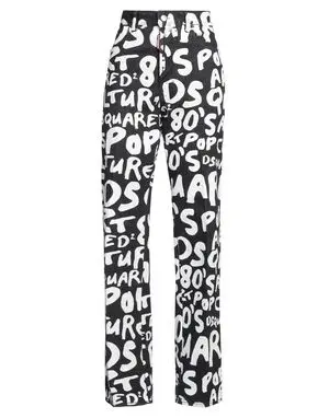 Dsquared2 Straight Leg High Waisted Jeans With All-over Print