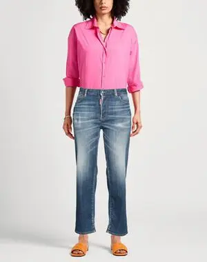 Dsquared2 High Waisted Straight Leg Jeans