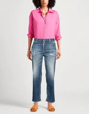 Dsquared2 High Waisted Straight Leg Jeans