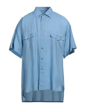 Giorgio Armani Shirt Size Lyocell, Silk - Blue