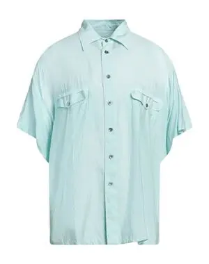 Giorgio Armani Shirt Size Lyocell, Silk - Turquoise