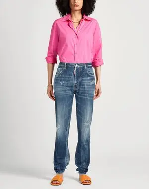 Dsquared2 Cotton Denim Tapered Jeans - Blue