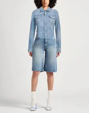 Dsquared2 Distressed Denim Shirt - Blue