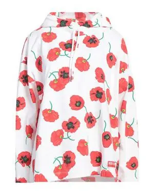 Kenzo Floral-print Hooded Sweatshirt - White