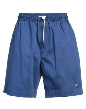 Emporio Armani Cotton Bermuda Shorts - Blue