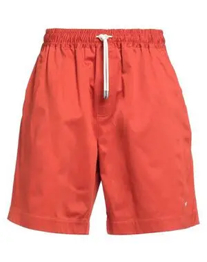 Emporio Armani Cotton Bermuda Shorts - Red
