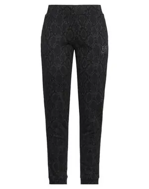 EA7 Track Pants With Snakeskin Print - Black