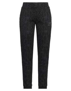 EA7 Track Pants With Snakeskin Print - Black