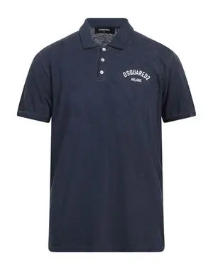 Dsquared2 Polo Shirt Size Cotton, Viscose - Navy