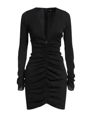Dsquared2 Mini Dress In Acetate And Silk