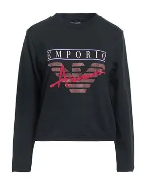 Emporio Armani Cotton-elastane Sweatshirt - Black