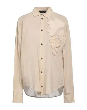Dsquared2 Oversized Voile Shirt With Appliqu