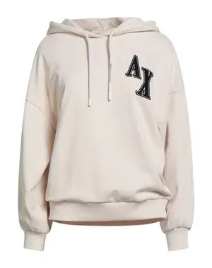 Armani Exchange Cotton-blend French Terry Sweatshirt - Beige
