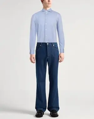 Emporio Armani Shirt Size Lyocell, Virgin Wool - Blue