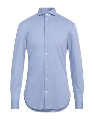 Emporio Armani Shirt Size Virgin Wool, Lyocell - Blue